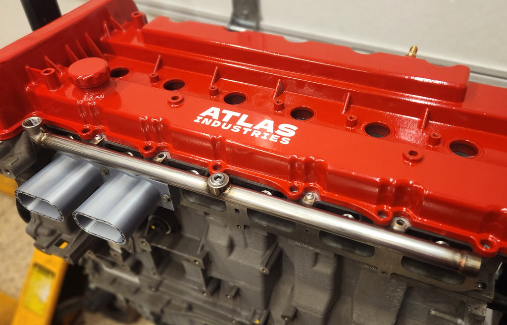 Atlas 4, 5 & 6 Cyl (2800-4200) Full Race Custom Stainless Fuel Rail – Atlas Industries